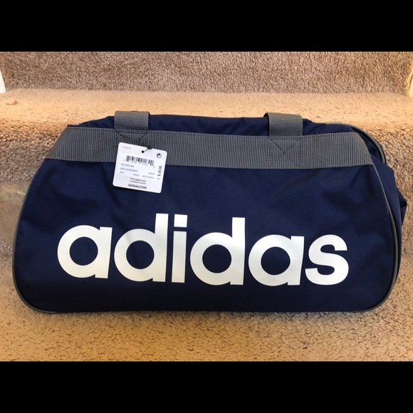 adidas | Bags | Adidas Diablo Duffel Bag Navy Large White Logo | Poshmark